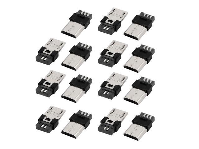 Click here for DIY Mini USB 5 Terminal Type Male Connector Silver... prices