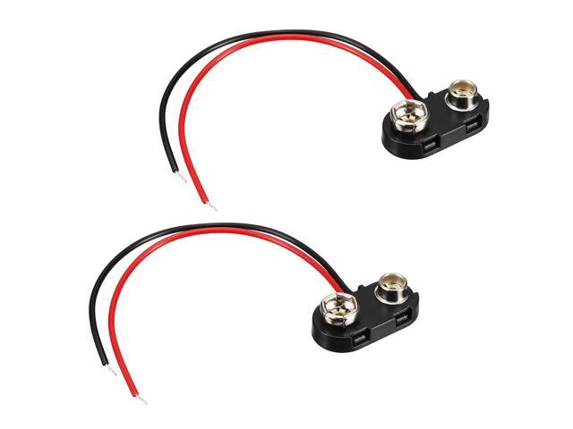 Click here for 2pcs DC 9V Battery Clip T-Type Buckle Connector Pl... prices