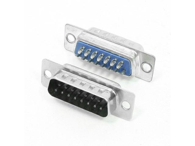 Click here for 2 Pcs DB15 2 Line Soldering Pins D-sub Connector M... prices