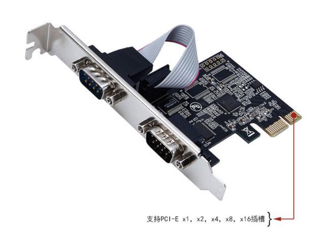 Click here for PCI-E PCI Express 1x to Dual Serial DB9 RS232 2 Po... prices