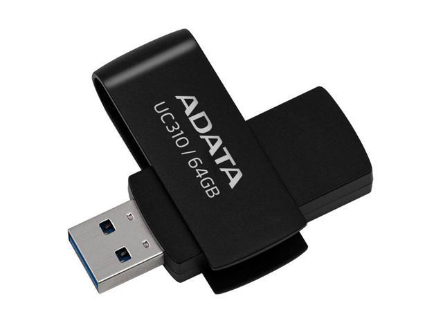 Click here for 64GB AData UC310 USB 3.2 Flash Drive - Black Caple... prices