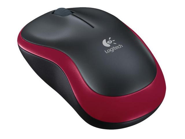 Click here for Logitech M185 Wireless Optical Mouse Red prices