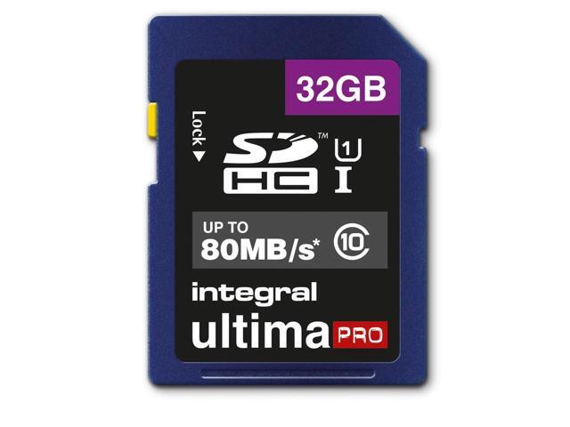 Click here for 32GB Integral Ultima Pro SDHC 80MB/sec CL10 UHS-1... prices