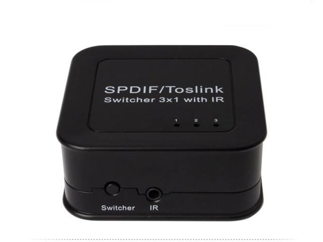 Click here for SPDIF/TosLink Digital Optical Audio 3x1 Switchers... prices