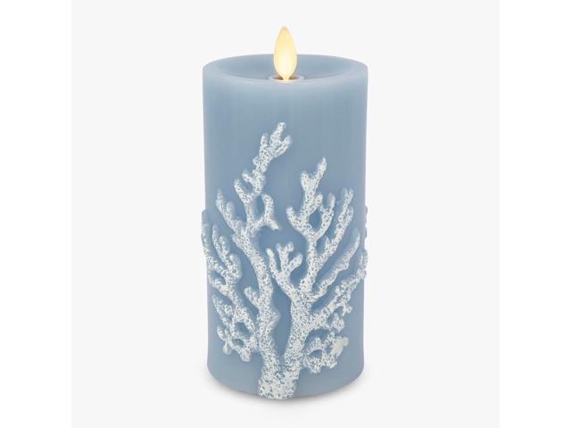 Click here for Luminara Embossed Coral Flameless Indoor LED Candl... prices