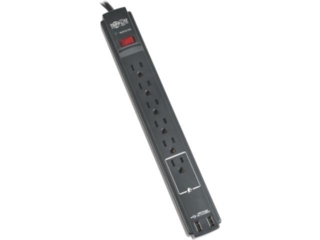 Click here for 6 OUTLET SURGE STRIP W USB TAA - TLP606USBBTAA prices