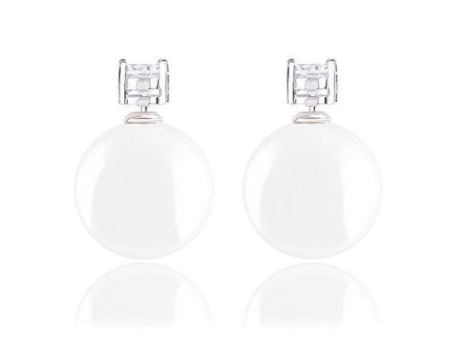 Click here for 18k Gold Plated White Shell Pearl and Cubic Zircon... prices