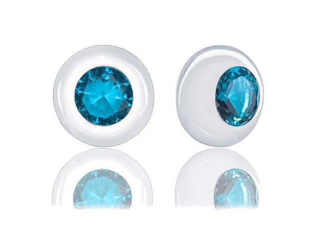 Click here for 18k Gold Plated Bezel Cubic Zirconia Solitaire Stu... prices