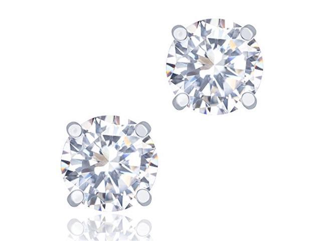 Click here for 18k White Gold Plated Cubic Zirconia Round Cut Uni... prices