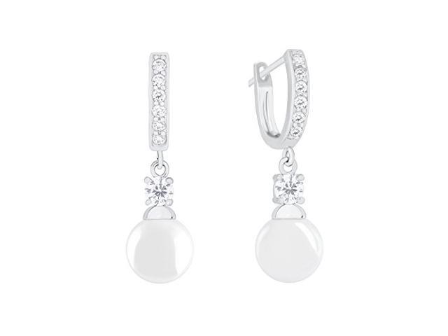 Click here for 18k Gold Plated Round Simulated Shell Pearl with C... prices