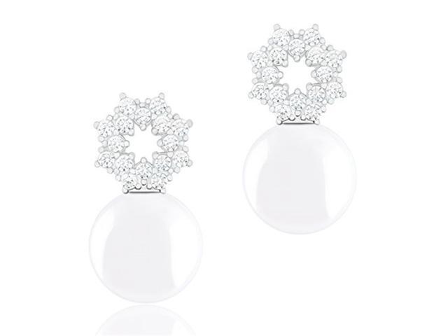 Click here for 18k Gold Plated White Simulated Shell Pearl with C... prices