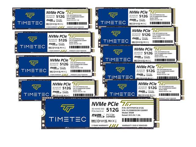 Click here for Timetec 512GBx10 (10 Pack) SSD NVMe PCIe Gen3x4 8G... prices