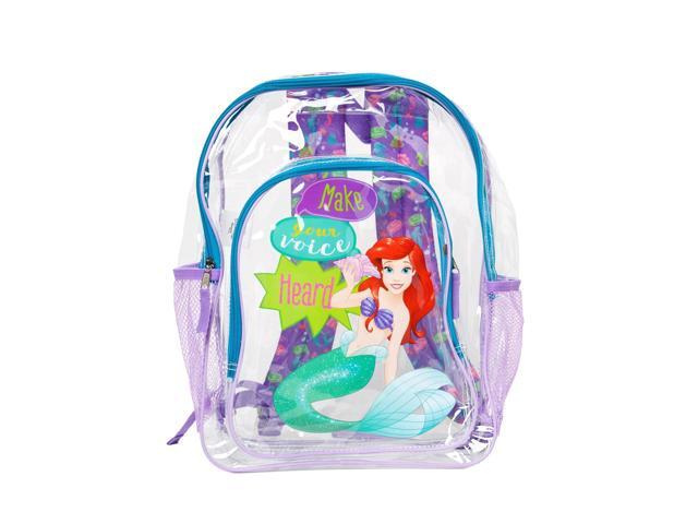 Click here for The Little Mermaid Clear Transparent Backpack 16 D... prices