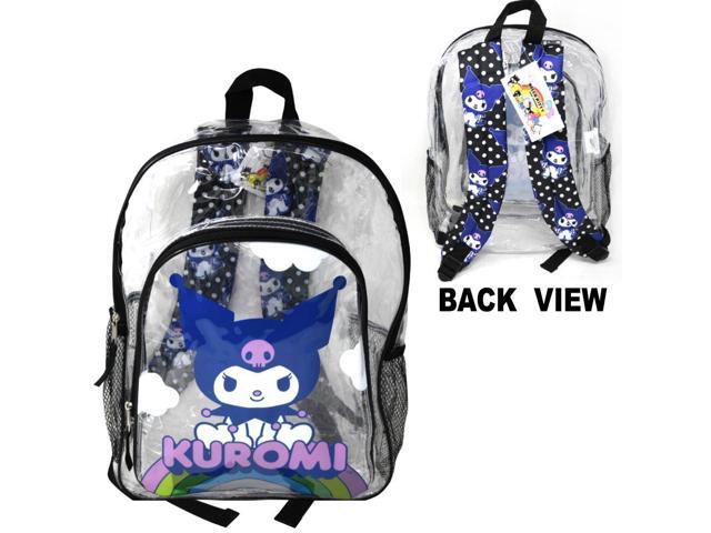 Click here for Hello Kitty 16 Kuromi Transparent Backpack with Fr... prices