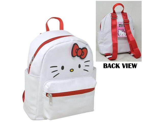 Click here for Hello Kitty 10 White Faux Leather Mini Backpack wi... prices