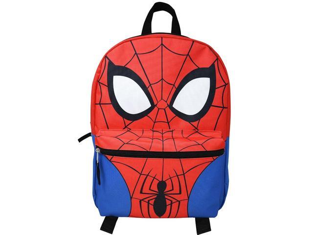 Click here for Spiderman Head Nylon Kids Backpack 16 School Bookb... prices