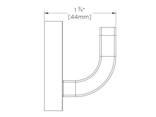 Click here for SPEAKMAN SA-2706-MB Vector SA-2706-MB Robe Hook prices
