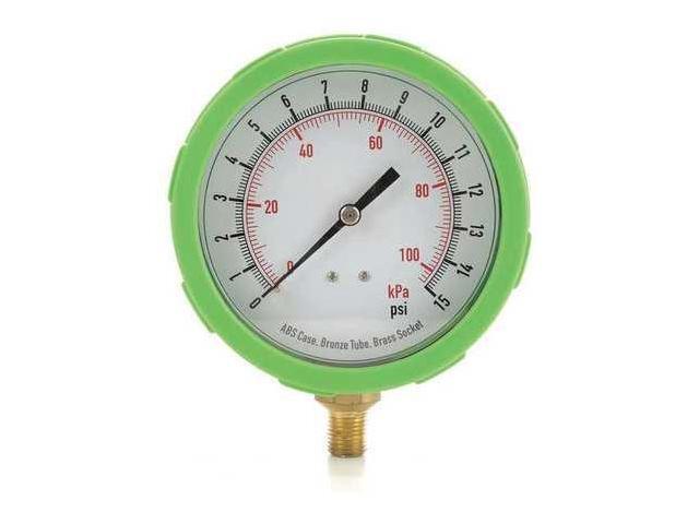Click here for ZORO SELECT 4EFH4 Pressure Gauge  0 to 160 psi  1/... prices