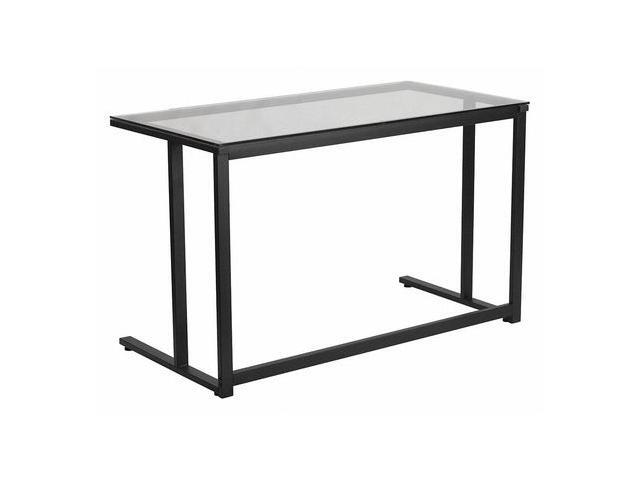 Click here for Glass Desk with Black Pedestal Frame prices