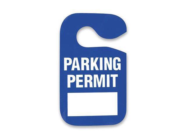 Click here for ZORO SELECT 2XKE6 Parking Permit Blue W 3 In PK5 prices