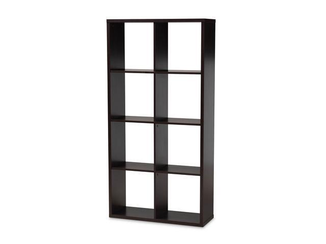 Janne 8-Shelf Storage Unit - Brown