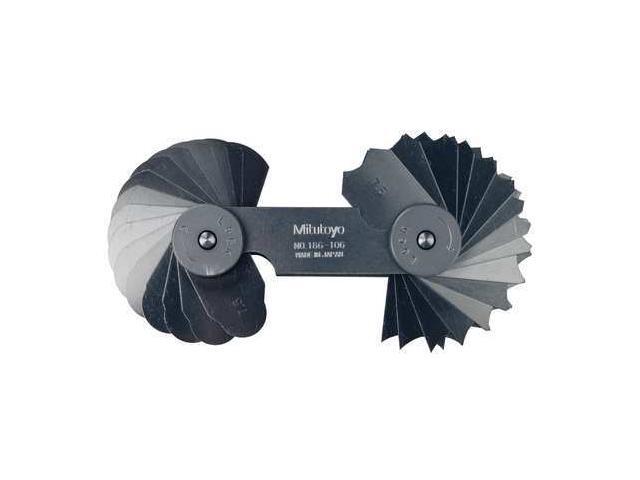 Click here for MITUTOYO 186-106 Radius Gage Set 32 Pairs prices