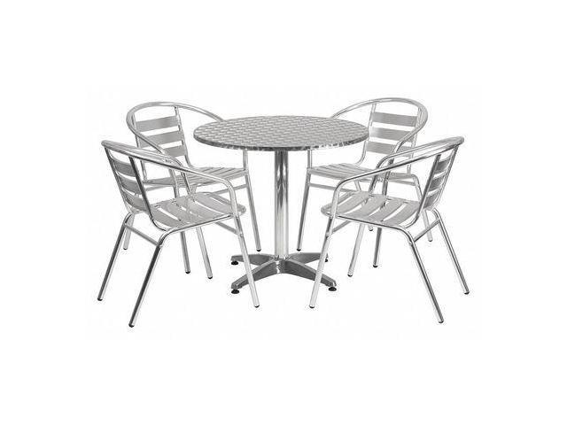 Click here for 31.5 Round Aluminum Indoor-Outdoor Table Set with... prices