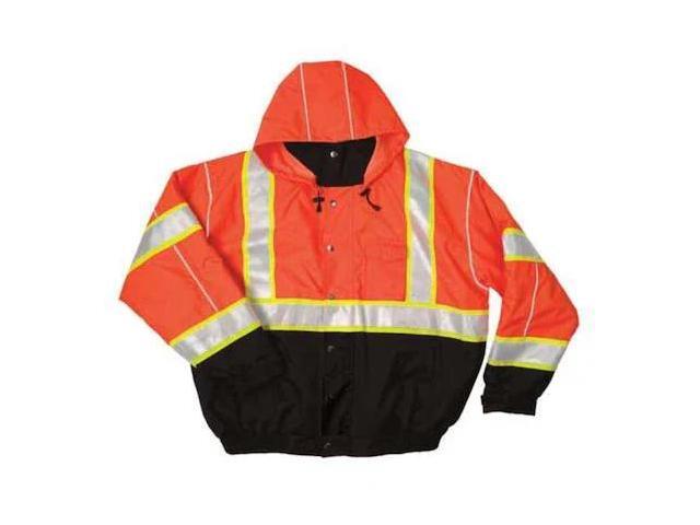 Click here for KISHIGO JS120-L Large Hi -Vis Bomber Jacket  Orang... prices