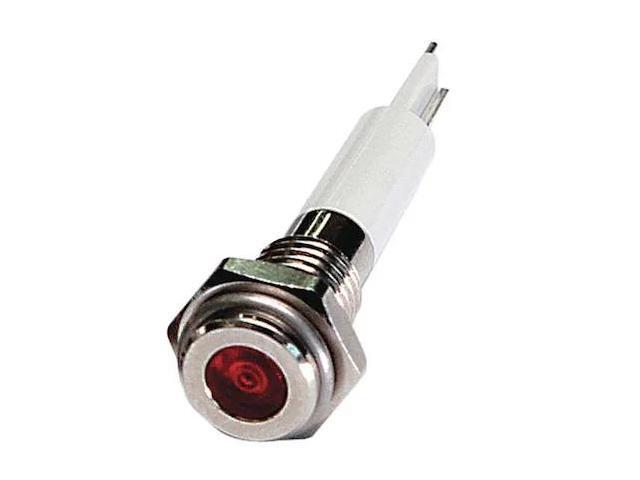 Click here for ZORO SELECT 24M032 Flat Indicator Light  Red  12VD... prices