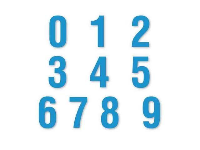 Click here for MAGNA VISUAL DCN-35 Die Cut Number Magnets 3 Blue... prices