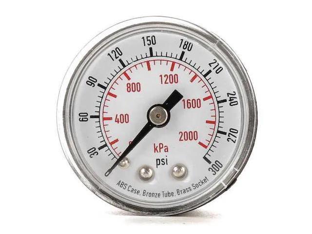 Click here for ZORO SELECT 4FMA1 Pressure Gauge 0to300 psi 0to200... prices