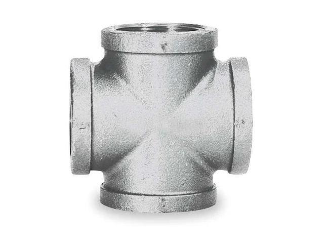 Click here for ZORO SELECT 6KJ43 2 FNPT Galvanized Cross prices