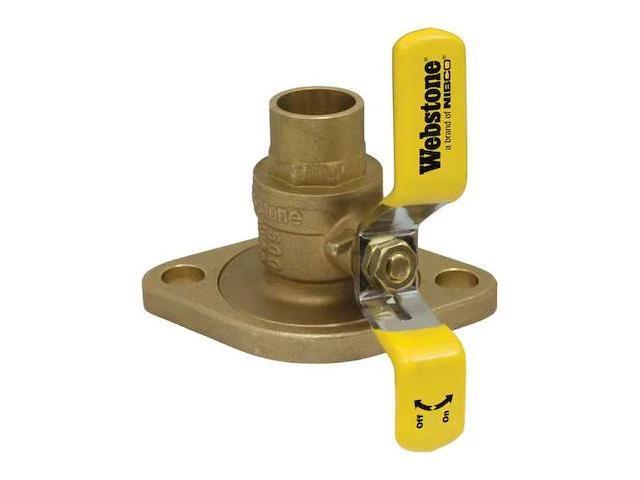 Click here for WEBSTONE 51403 3/4 Flanged 3-Way Brass Rotating Ba... prices