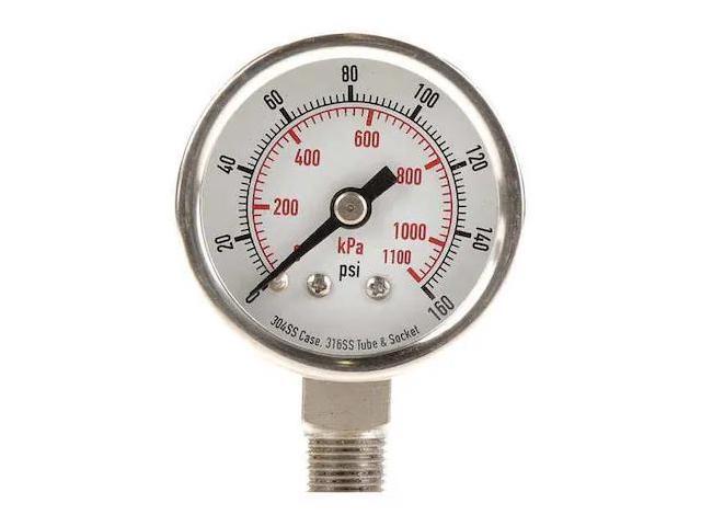 Click here for ZORO SELECT 4FMJ3 Commercial Pressure Gauge  0 to... prices