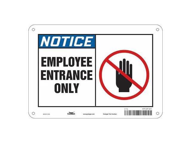 Click here for CONDOR 472F29 Safety Sign  7 in Height  10 in Widt... prices