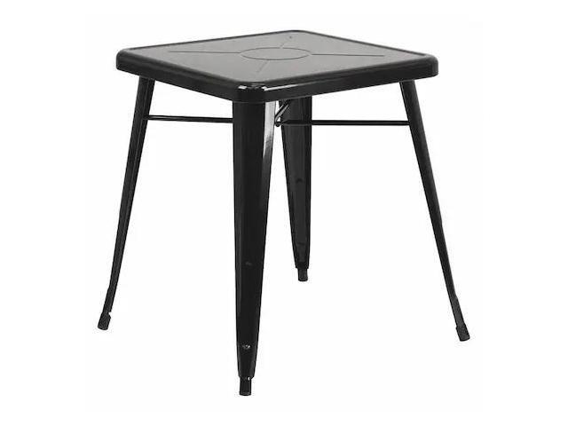 Click here for Commercial Grade 23.75 Square Black Metal Indoor-O... prices