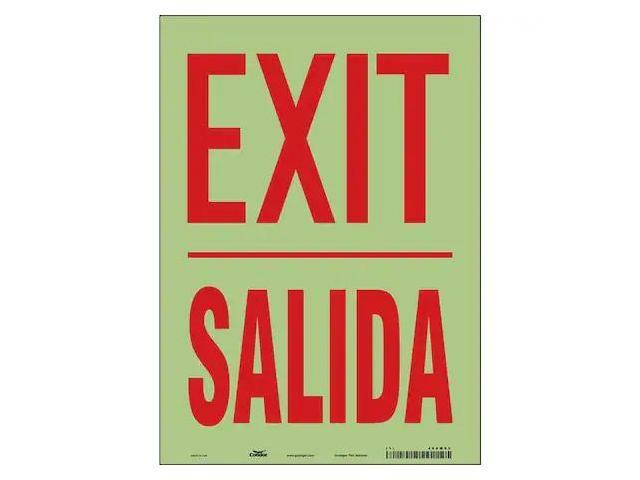 Click here for CONDOR 480M92 Exit Sign  Vinyl  10 W  14 H  Exit/S... prices