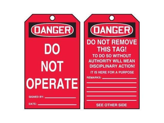 Click here for ACCUFORM TAR142 Danger Tag By The Roll 6-1/4 x 3 P... prices