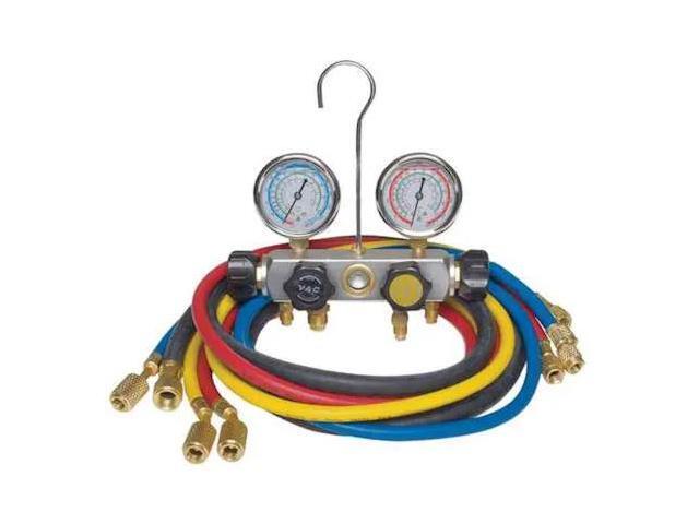 Click here for DAYTON 4PDG2 Manifold Gauge Set  4 Valve 4 Hoses prices