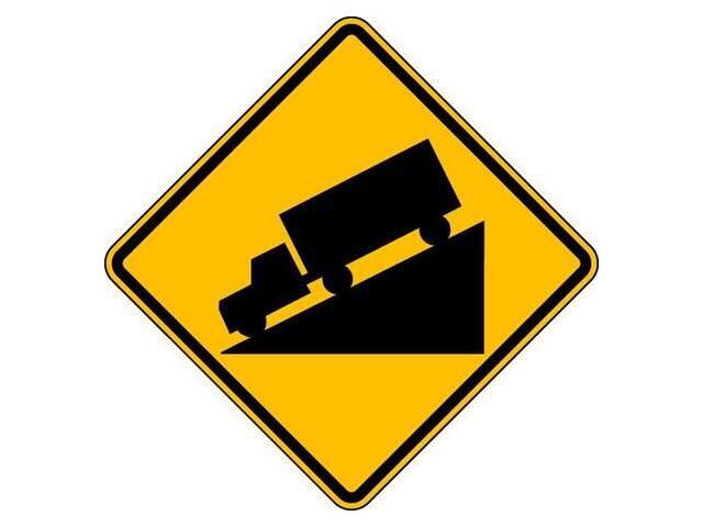 Click here for LYLE W7-1-24HA Traffic Sign 24 x 24In BK/YEL SYM M... prices