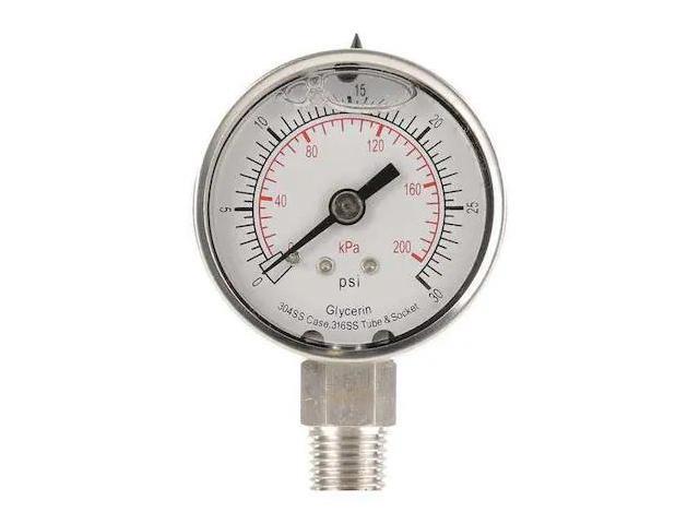 Click here for ZORO SELECT 4CFF6 Commercial Pressure Gauge  0 to... prices