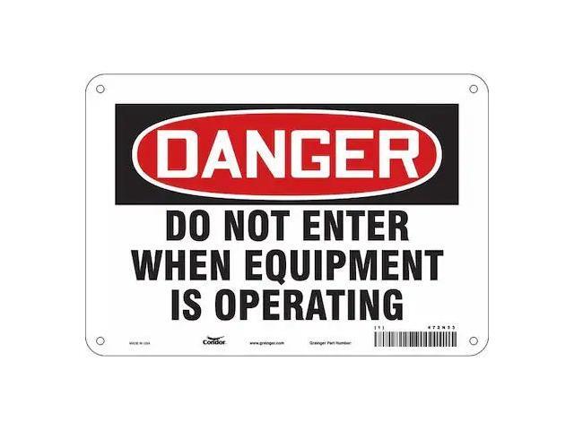 Click here for CONDOR 472N33 Safety Sign  7 in Height  10 in Widt... prices