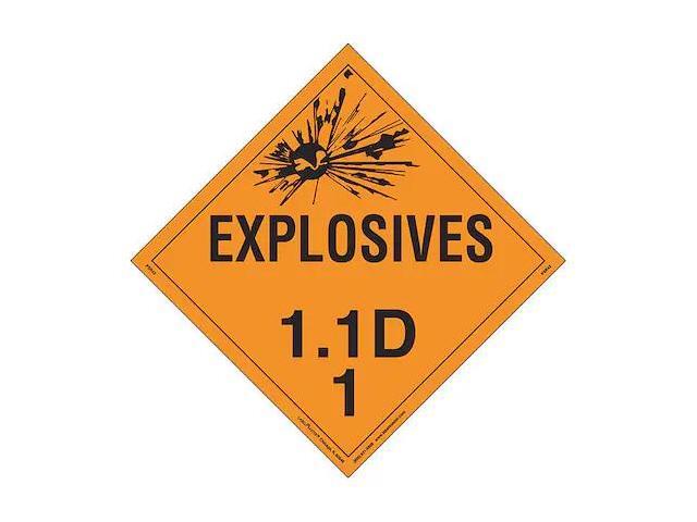 Click here for LABELMASTER PSR43 Explosive Class 1.1 D PK25 prices