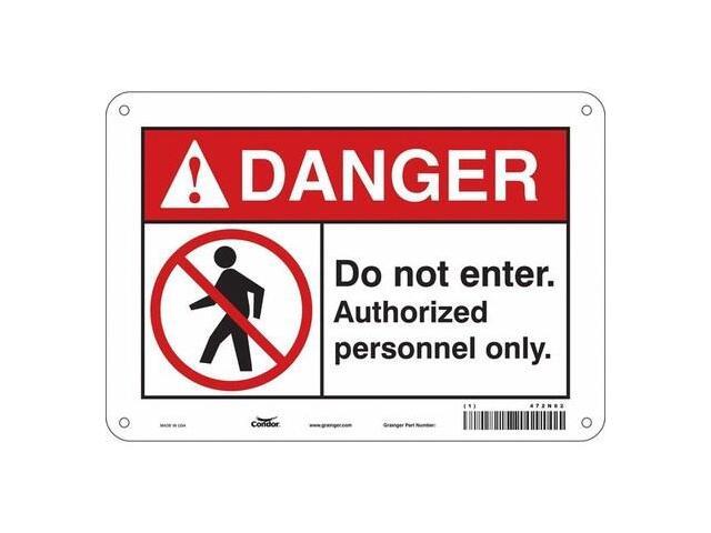 Click here for CONDOR 472N62 Safety Sign  7 in Height  10 in Widt... prices