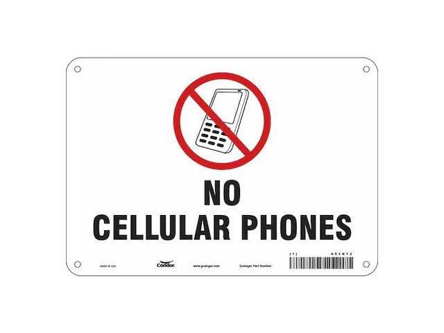 Click here for CONDOR 451N72 Safety Sign Cell Phone  7 in H  10 i... prices