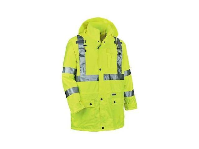 Click here for ERGODYNE 8365 Rain Jacket with Hood  Polyester  Cl... prices