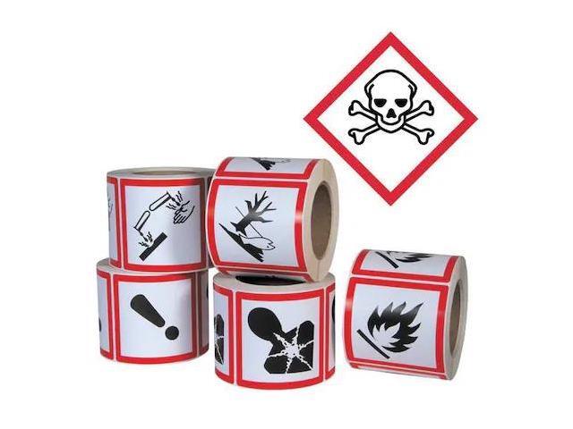 Click here for GHS SAFETY GHS1264 Pictogram Label Skull PK500 prices