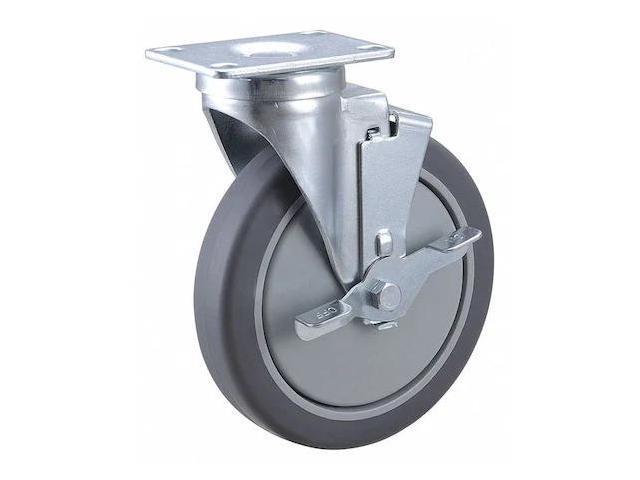 Click here for ZORO SELECT 3ENY1 Swivel Plate Caster w/Brake  Pol... prices