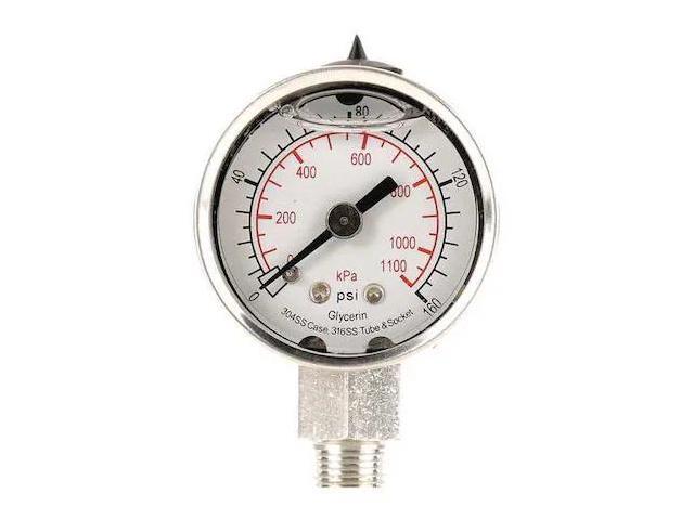 Click here for ZORO SELECT 4CFE4 Commercial Pressure Gauge  0 to... prices