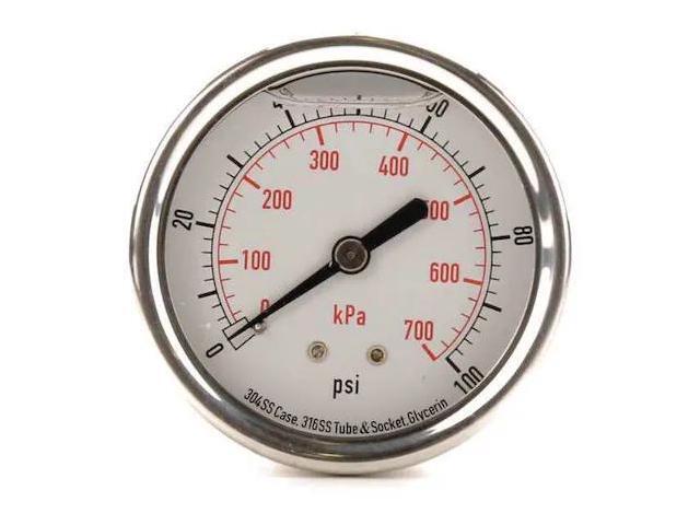 Click here for ZORO SELECT 4CFR6 Commercial Pressure Gauge  0 to... prices